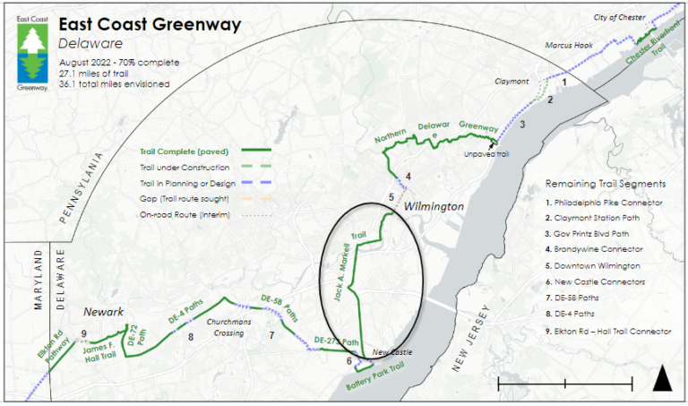 East Coast Greenway in DE - Delaware Greenways